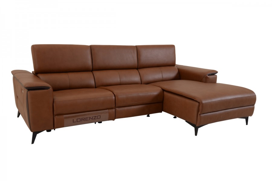 Dante 5794L 3 Seater L-shaped Leather Sofa | Lorenzo