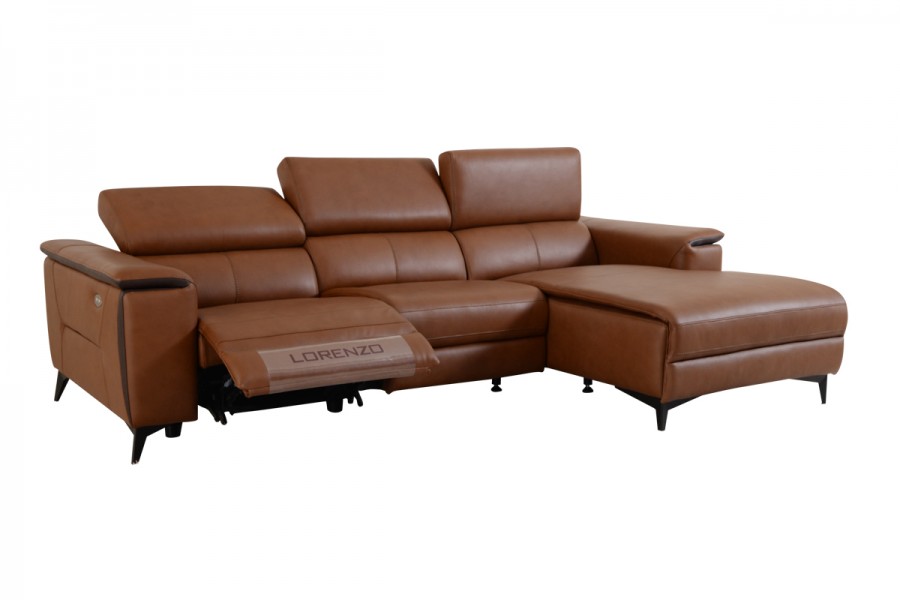 Dante 5794L 3 Seater L-shaped Leather Sofa | Lorenzo